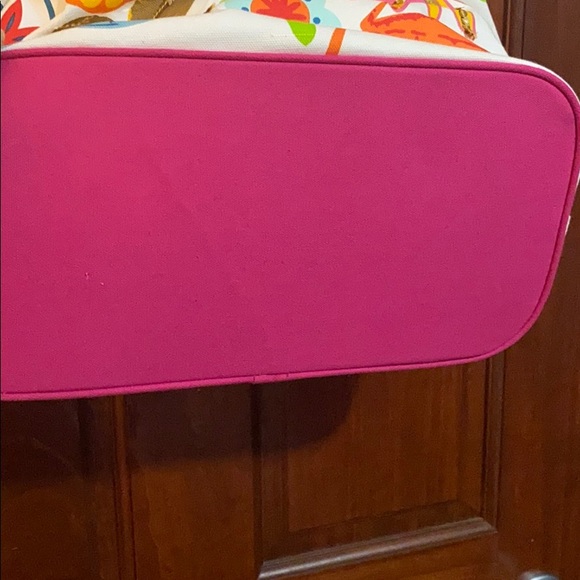 Cypress Home | Bags | Cypress Home Hot Pink Floral Print Beach Bag ...